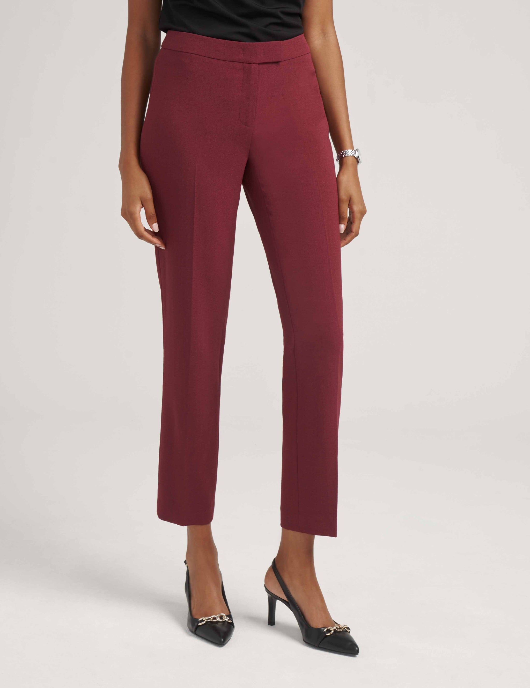 Anne Klein Extend Tab Pant - Anne Crepe